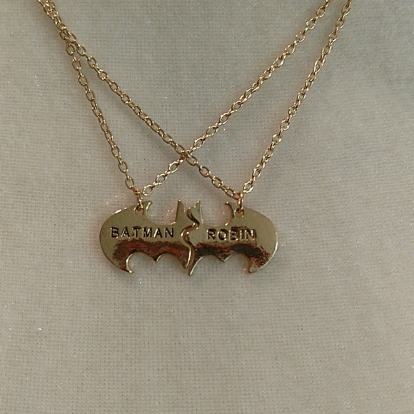 Boutique | Jewelry | Batman Robin Best Friends Necklace | Poshmark